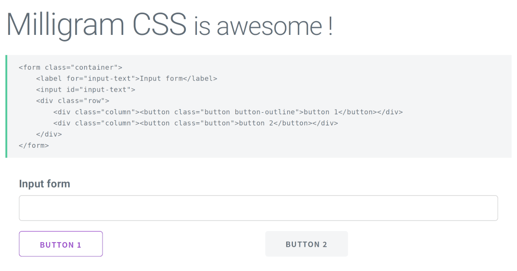 Milligram CSS: Custom build (with Node.js 18 on Alpine Linux 3.17 ...